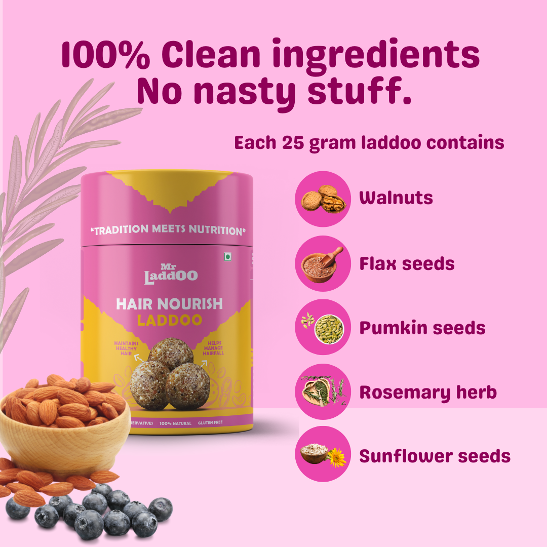 Mr Laddoo | Hair Nourish Laddoo | Biotin Rich
